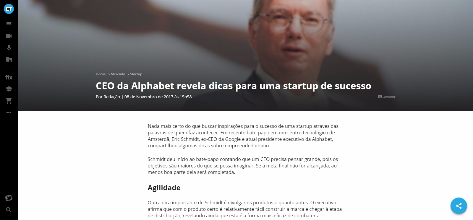 Presidente da Alphabet dá dicas para você ter uma startup de sucesso ...
