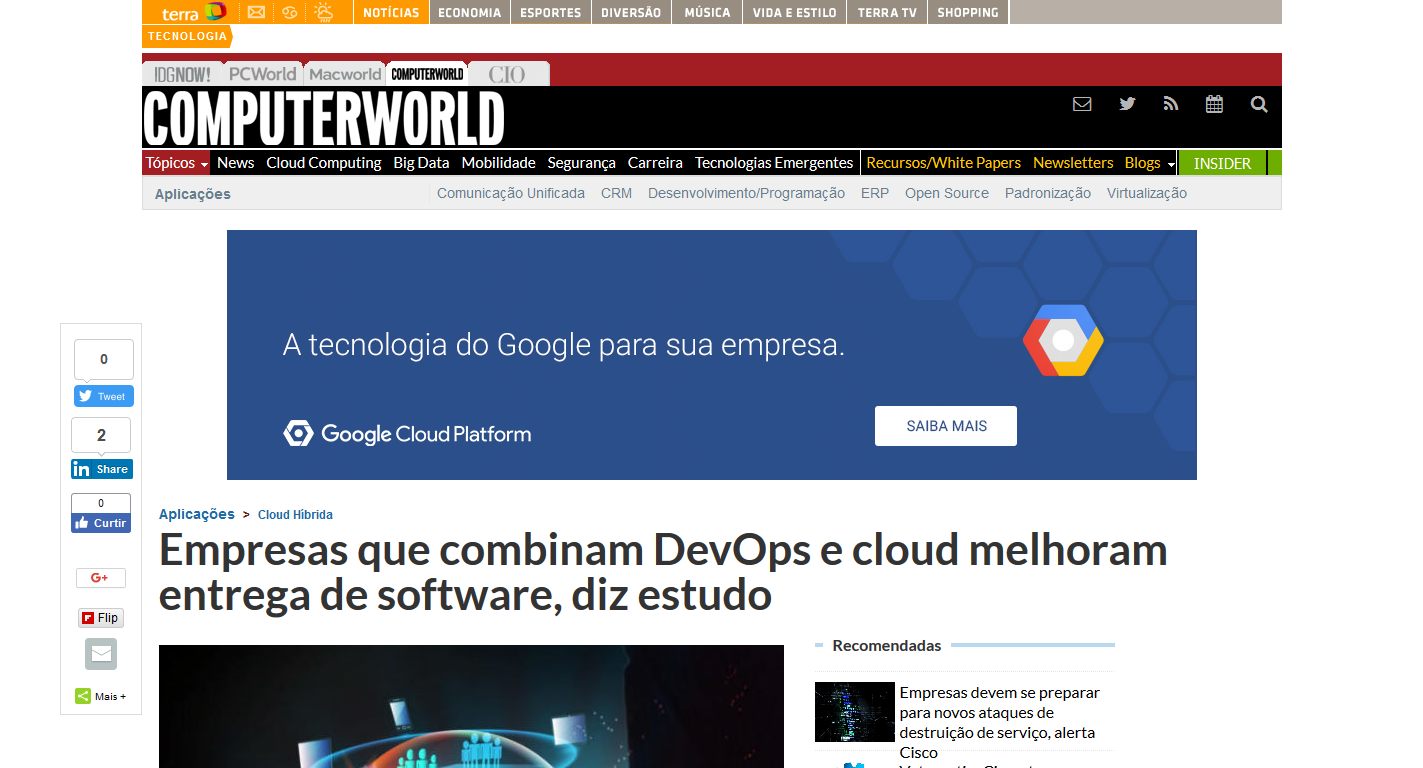 Estudo mostra que empresas que combinam DevOps e cloud melhoram na entrega de software - TIRIO