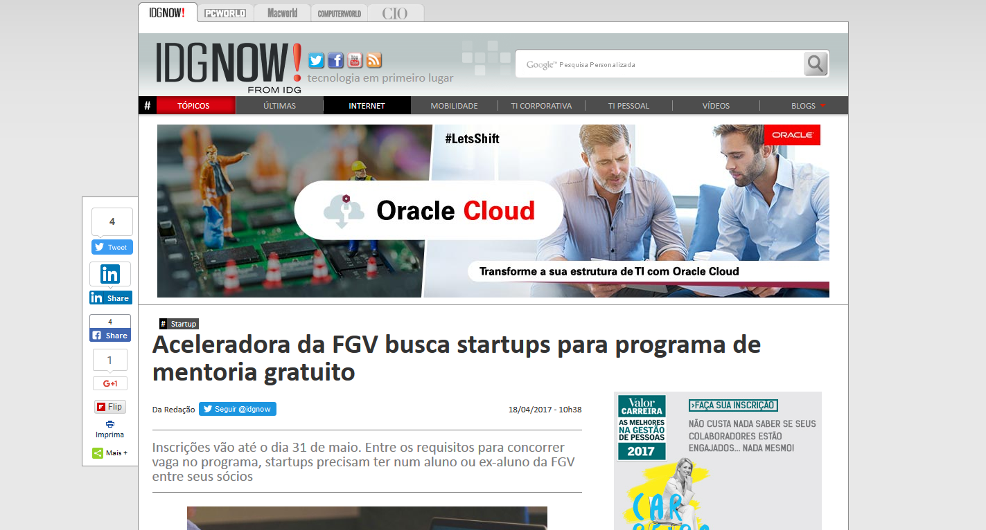 GVentures, da FGV, busca startups para programa de mentoria gratuito ...