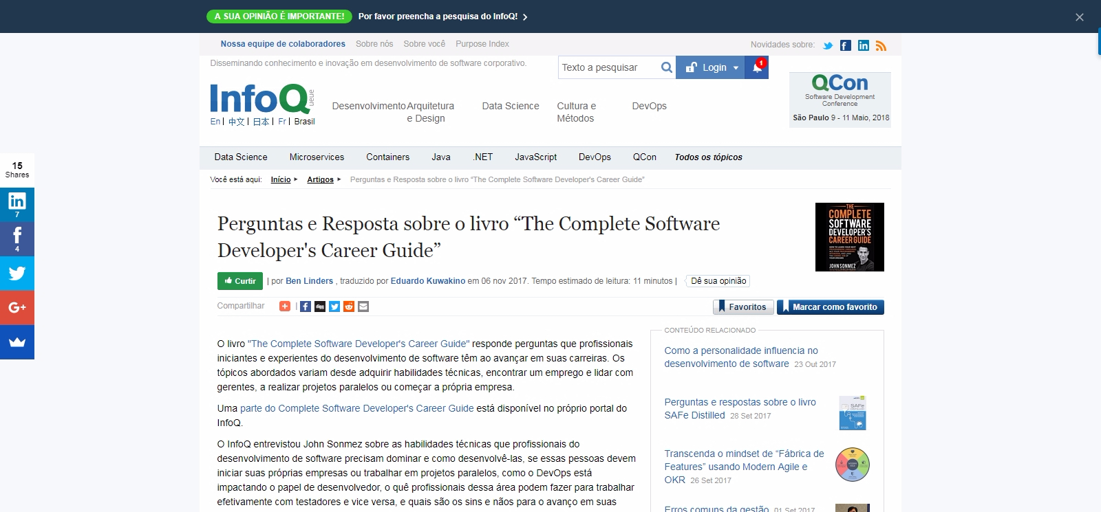 Desenvolvedor de software renomado dá dicas para quem quer ter sucesso nessa carreira - TIRIO