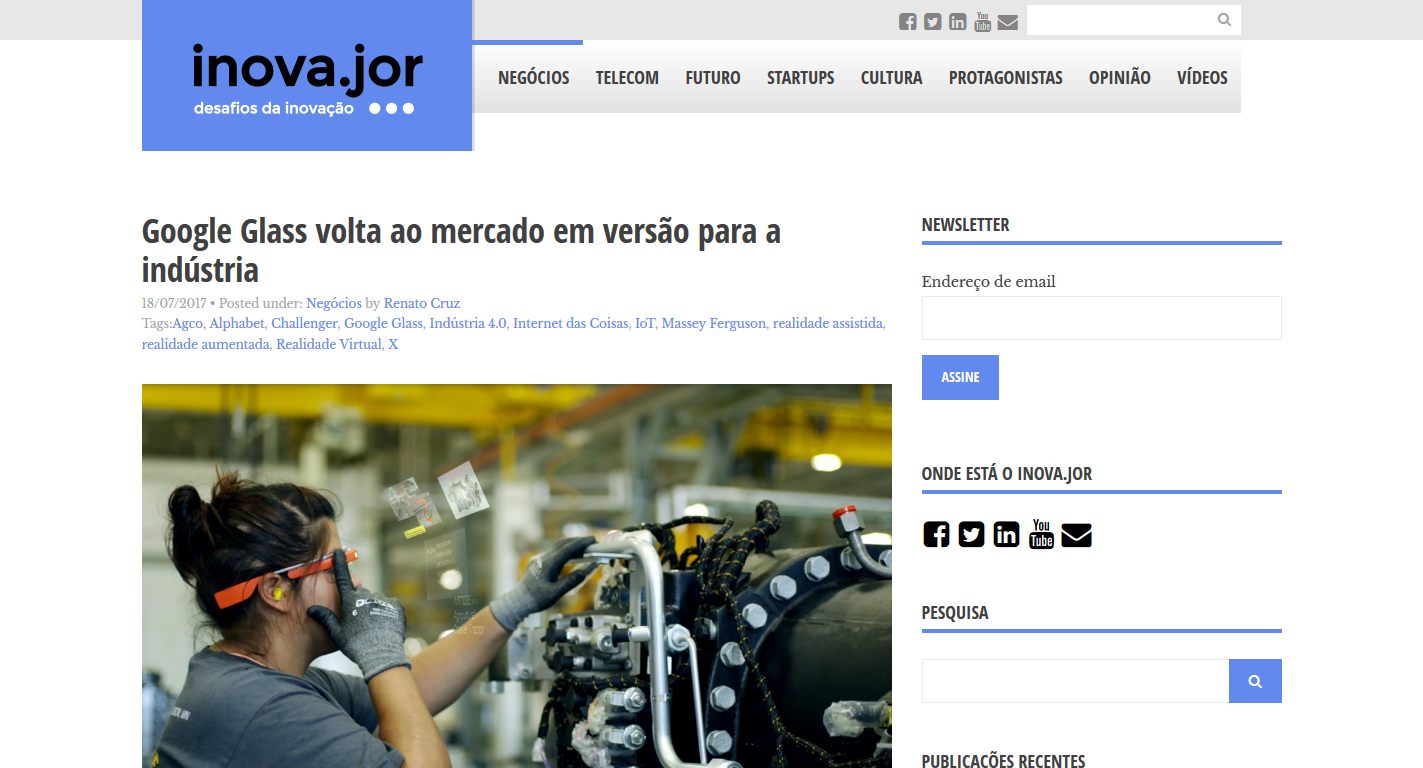 Google Glass é relançado em versão voltada para empresas - TIRIO