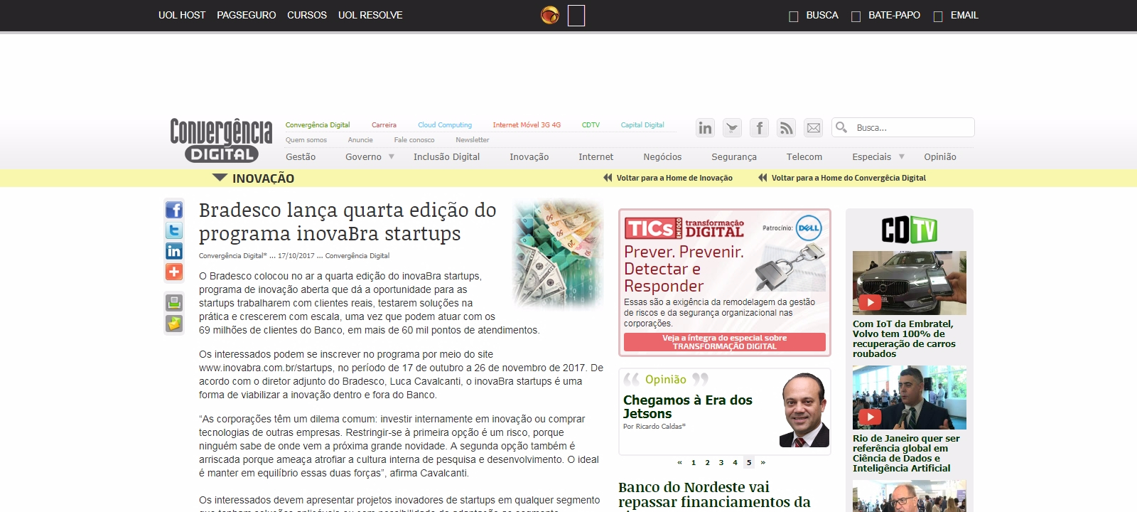 Bradesco lança quarta edição do programa inovaBra startups - TIRIO